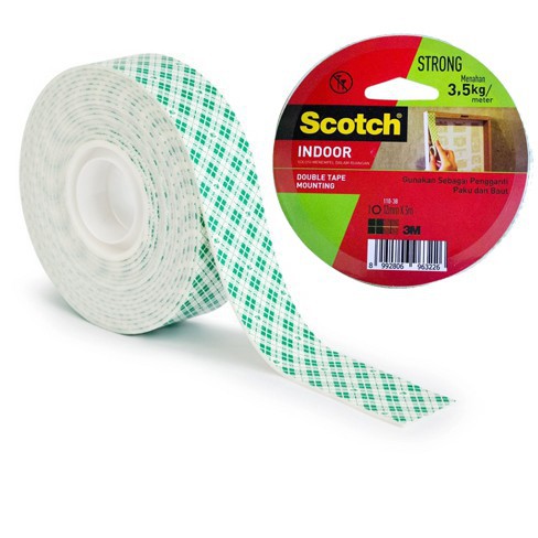 Jual Double Tape 3M 110-3a Scotch Mounting ( 24mm x 3M ) 7Kg | Shopee ...