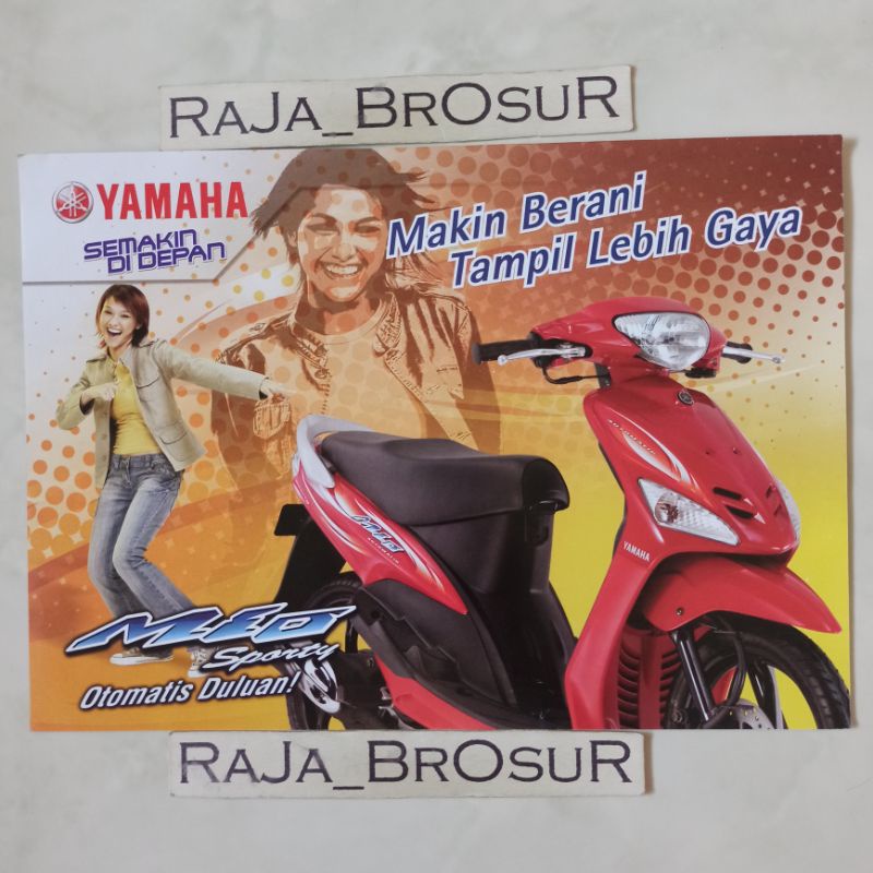 Jual Poster brosur katalog flyer Yamaha Mio Sporty 2007 | Shopee Indonesia