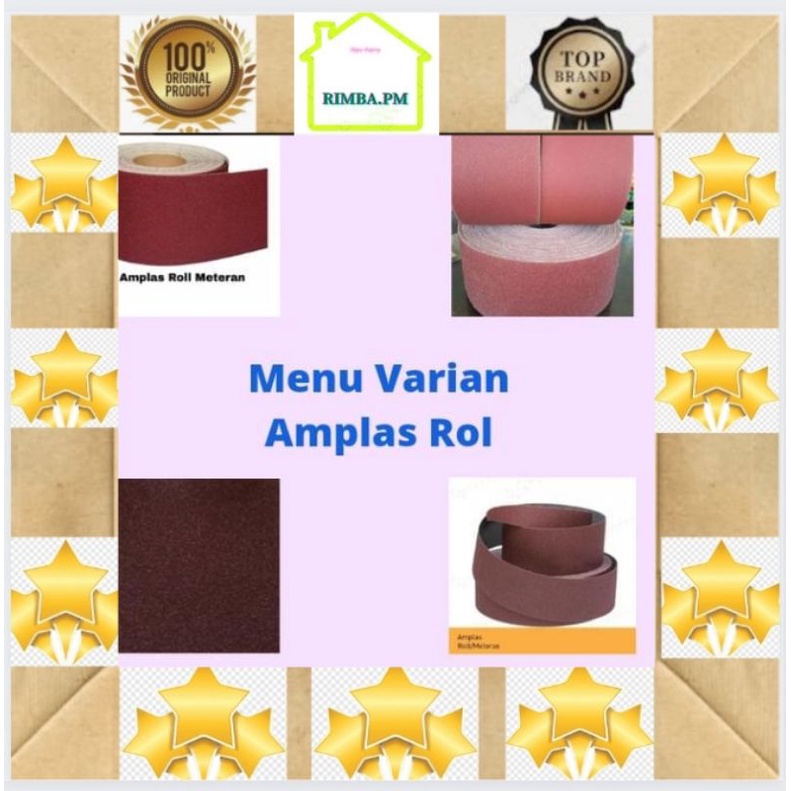 Jual Amplas Roll Meteran Grid 60- 80-100- 120-150-180- 240- 400 Ampelas ...