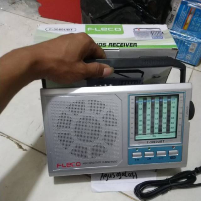 Jual Speaker radio AM FM sw1-10 radio 12 band bluetooth mp3 high ...