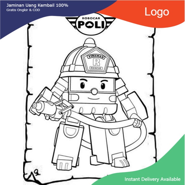 Jual KERTAS MEWARNAI COLORING KARTUN KARAKTER CEWEK / COWOK A4 / A5 ...