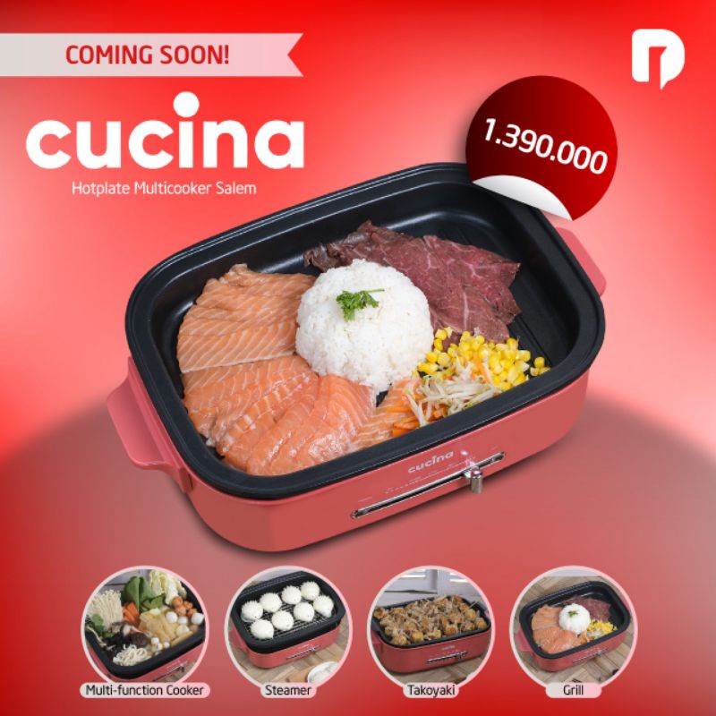 Jual Cucina Hotplate Multicooker Salem | Cucina Hotplate Multi Cooker ...