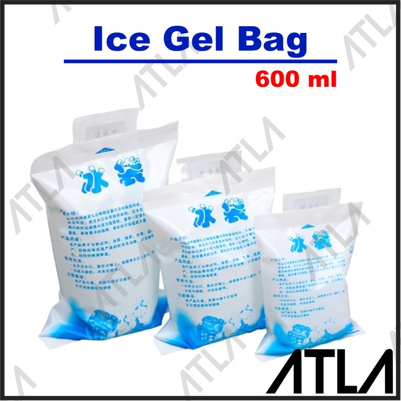Jual Ice Gel Bag 600 ml Jelly Dry Es Pack Cooler Pendingin Blue Ice ...