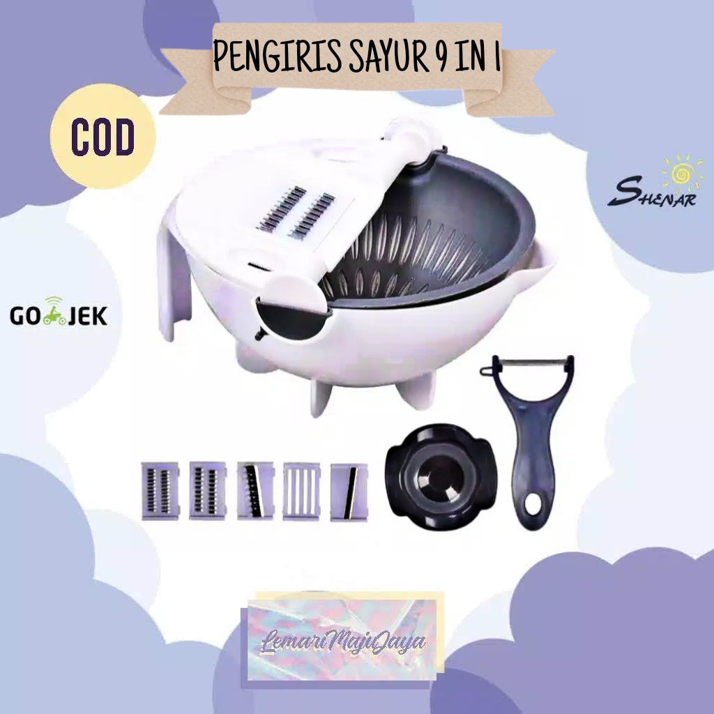 Jual 9 IN 1 PENGIRIS SAYUR MULTIFUNGSI (SLICER DICER) | Shopee Indonesia
