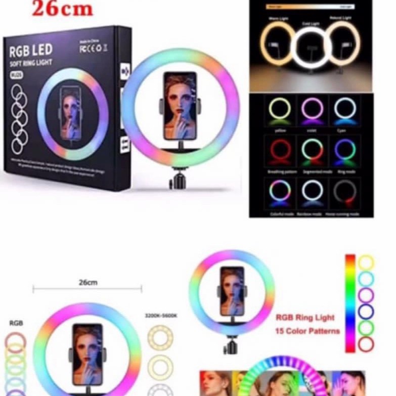 Jual LED /RING LIGHT RGB M26 renbow | Shopee Indonesia
