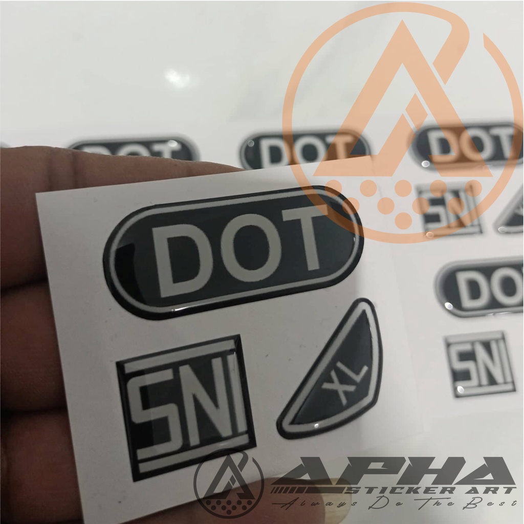 Jual Sticker Helm DOT SNI UKURAN Timbul - M / L / XL, HARGA SUDAH SATU ...