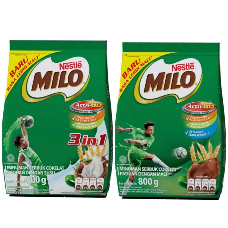 Jual MILO Health Drink Activgo & Milo 3 in 1 800g | Shopee Indonesia Jual MILO Health Drink Activgo & Milo 3 in 1 800g | Shopee Indonesia