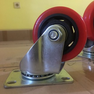 Jual RODA TROLLEY PU 3 INCH HIDUP | Shopee Indonesia