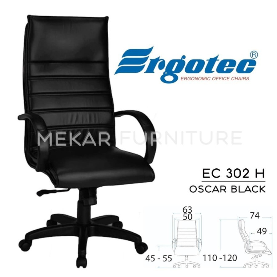 Jual Ergotec EC 302 H Kursi Kantor Kursi Kerja Kursi Direktur | Shopee Indonesia