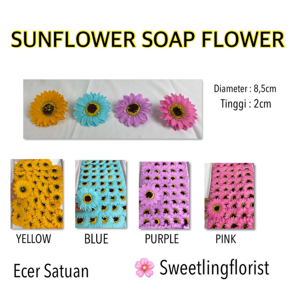 Jual Bunga Sabun SUNFLOWER Soap Flower (1pc bunga tanpa tangkai ...