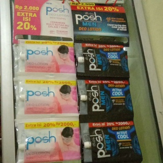 Jual posh deodorant sachet 1 renteng isi 12 pcs | Shopee Indonesia