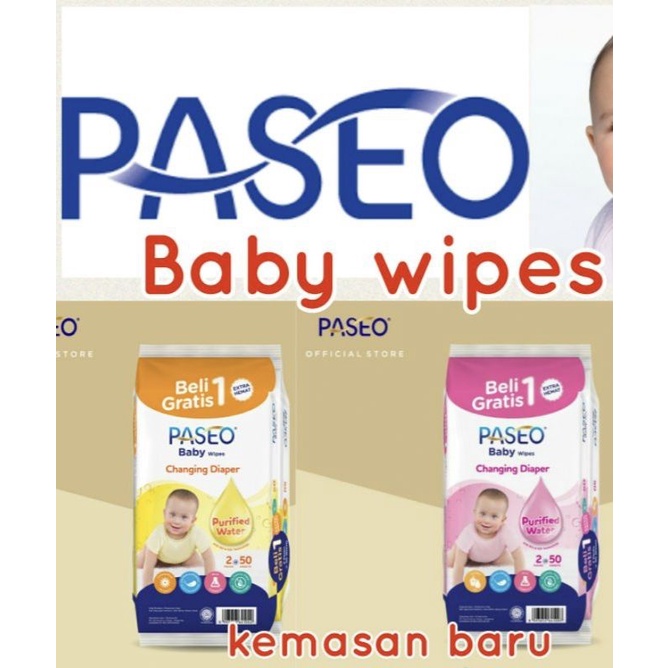 Jual Paseo baby wipes 2 x 50s | Shopee Indonesia