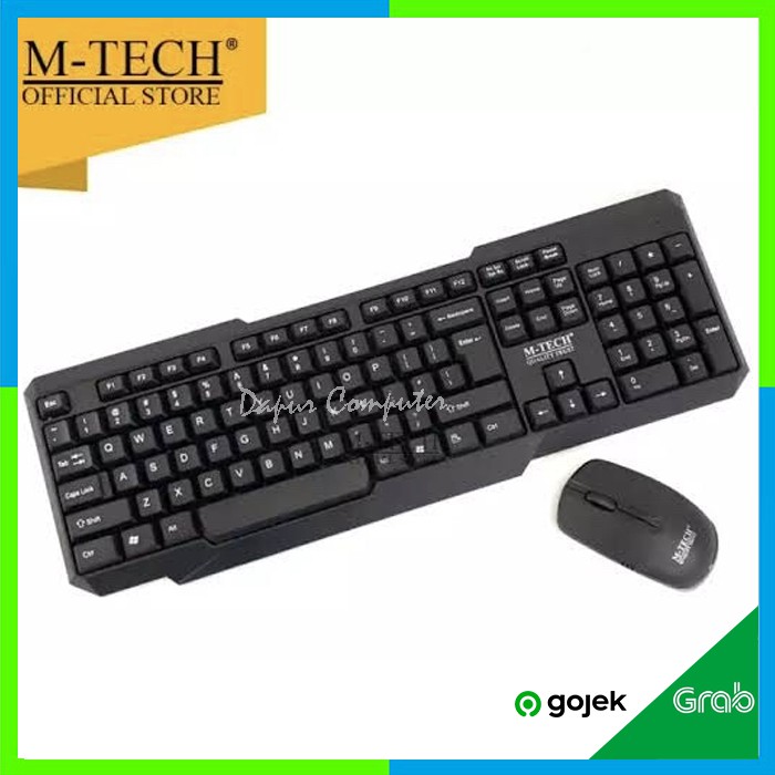 Jual Keyboard Mouse Wireless M-Tech STK-04 Satu Paket Combo Original ...