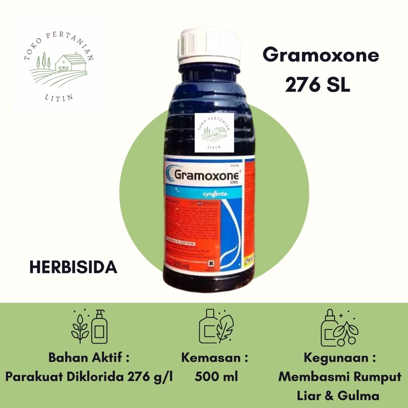 Jual Gramoxone 276 SL - 500 ml (Herbisida) Obat Pembasmi Rumput, Gulma ...