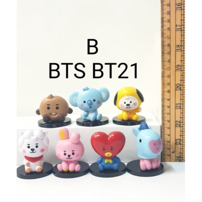 Jual BTS IDOL TINY TAN MIC DROP DYNAMITE BLACKPINK FIGUR MINI SET 7 PCS ACTION FIGURE GANTUNGAN ...