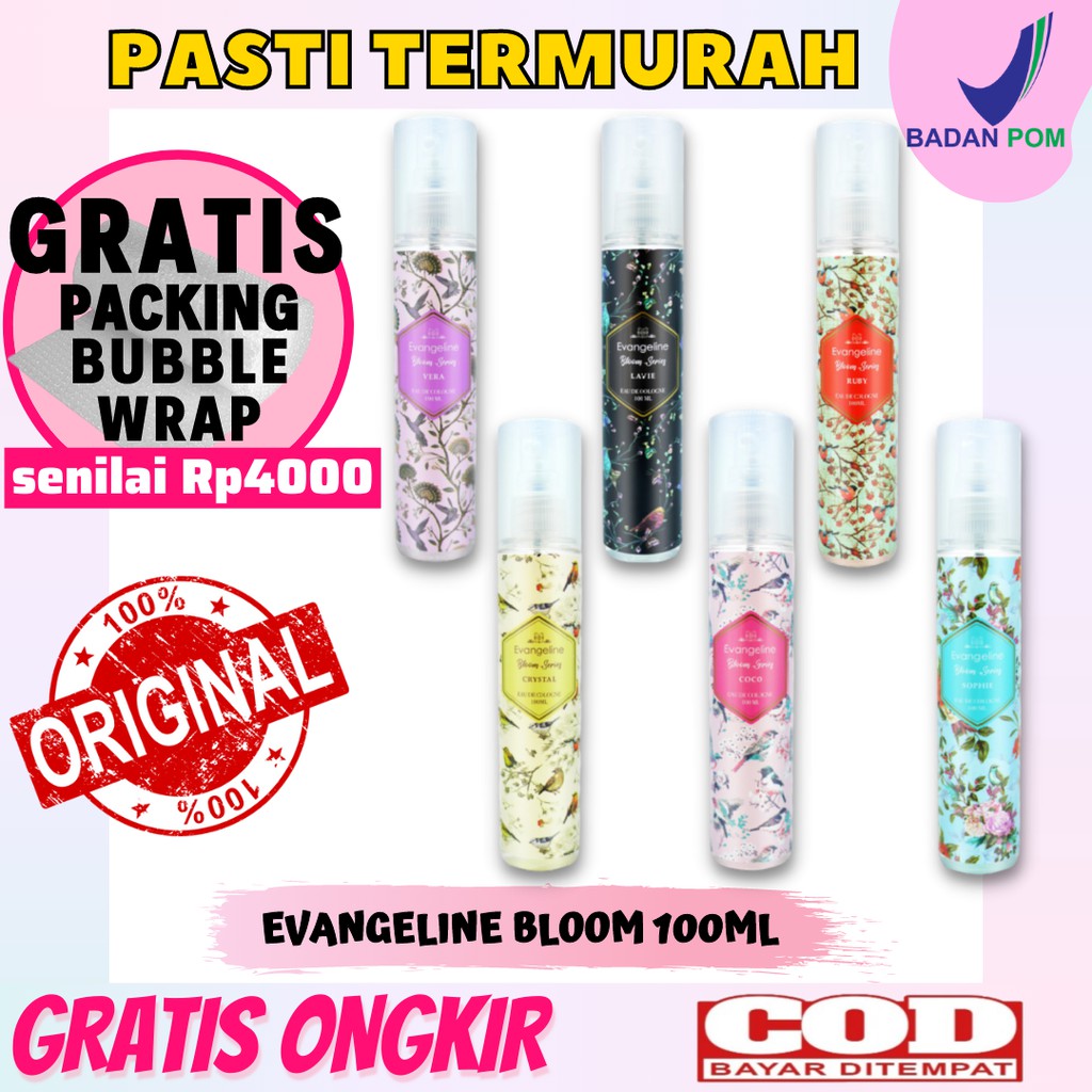 Jual Parfum Wanita Evangeline Bloom 100ml Eau De Cologne Minyak Wangi ...
