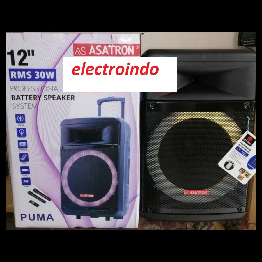 Jual Speaker Portable Meeting Wireless Asatron Puma 12 inch | Shopee ...