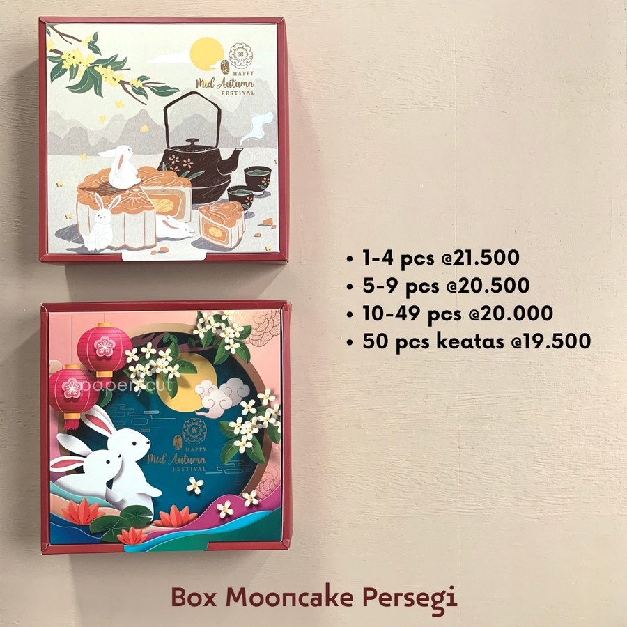 Jual Box Dus Kotak Packaging Kue Bulan Mooncake Mid Autumn Festival | Shopee Indonesia