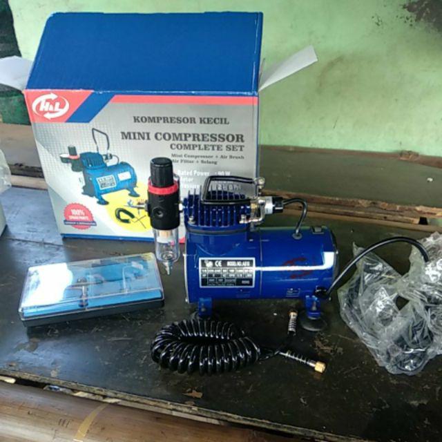 Kompresor Mini Compressor Complete Set With Air Brush H&L | Shopee ...