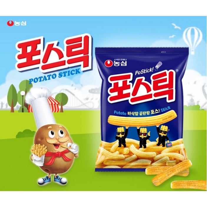 Jual NONGSHIM POSTICK / POTATO STICK 35 Gram - Made in Korea ORI 100% ...