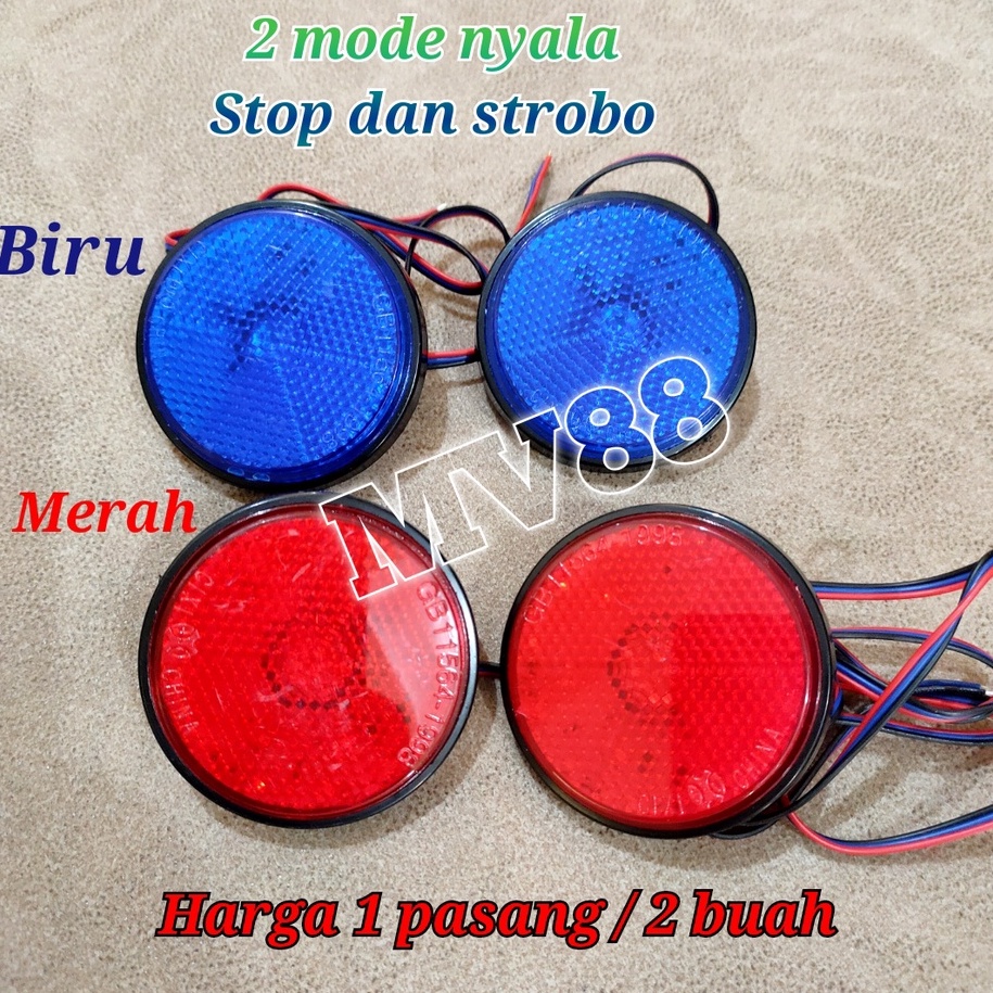 Jual Lampu Mata Kucing LED motor bulat nmax new BULAT/KOTAK Lampu Motor ...