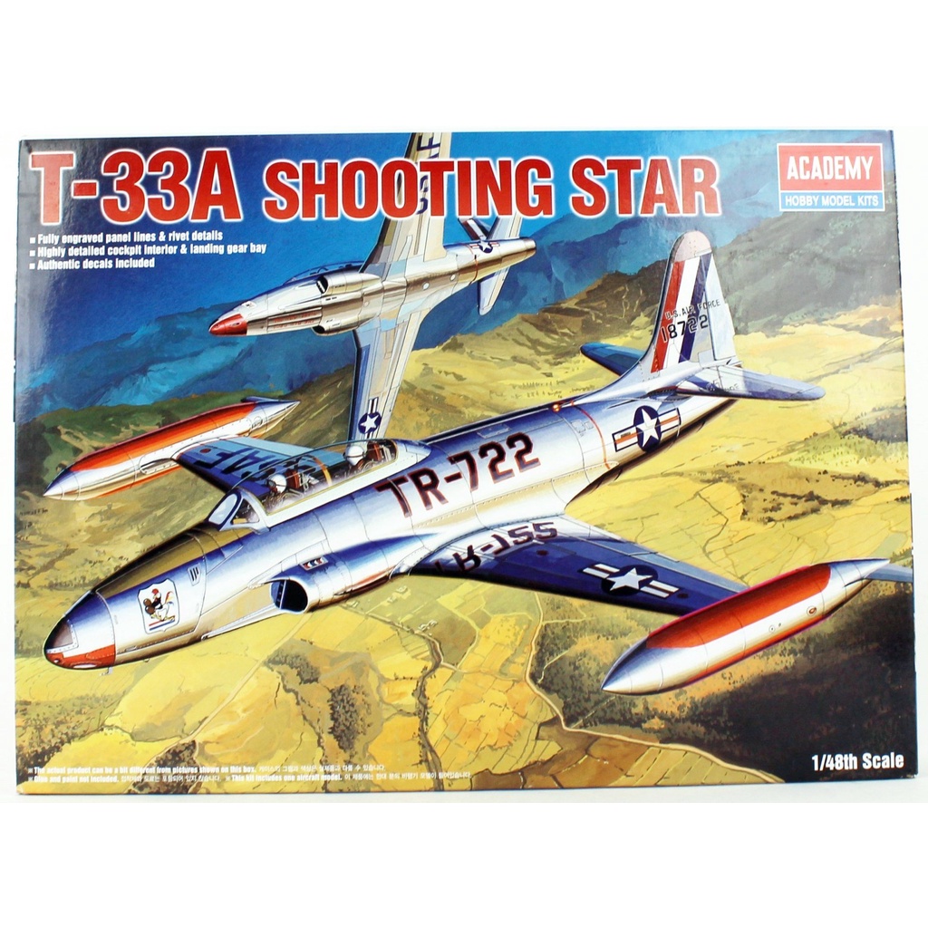 Jual Mainan Rakitan ACADEMY 1/48 T-33A SHOOTINGSTAR 12284 | Shopee ...