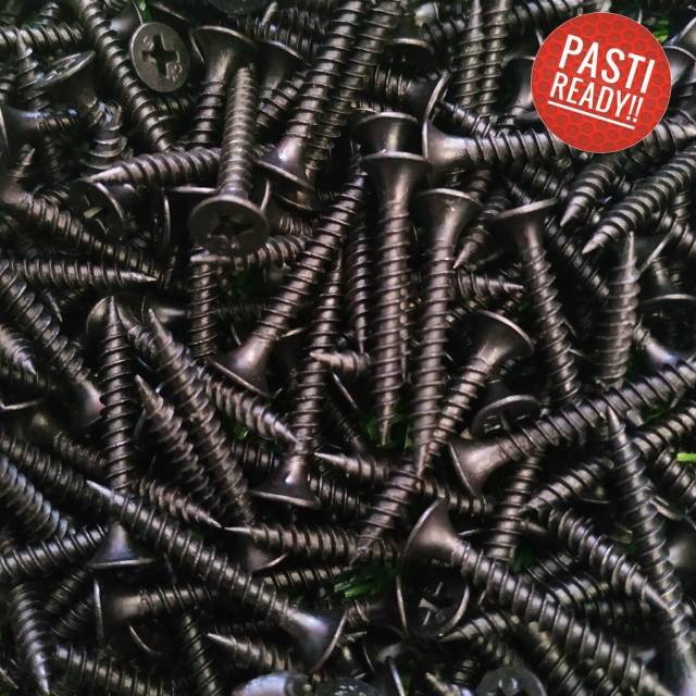 Jual sekrup gypsum drywall skrup 1kg (-+510pc) 6x1 1.5inch/4cm | Shopee Indonesia