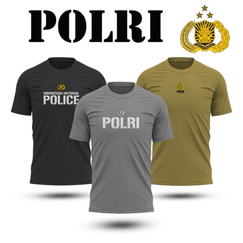 Jual Kaos Polisi Kaos Polri Baju Kaos Polisi Pria Kaos Polis Baju Kaos ...