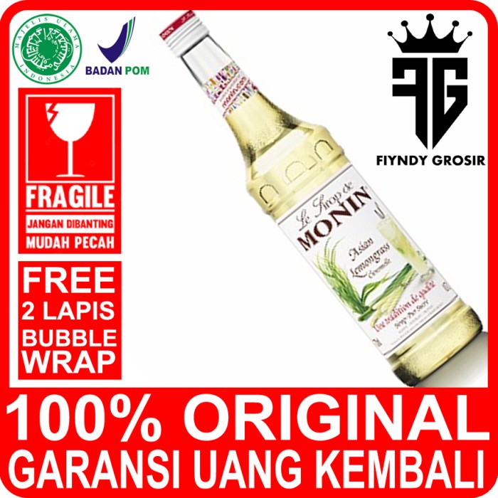 Jual MONIN ASIAN LEMONGRASS Syrup 700ml | Shopee Indonesia