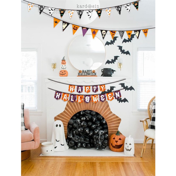 Jual [2,5 METER] BANNER HALLOWEEN DECORATION DEKORASI DEKOR PESTA PARTY ...