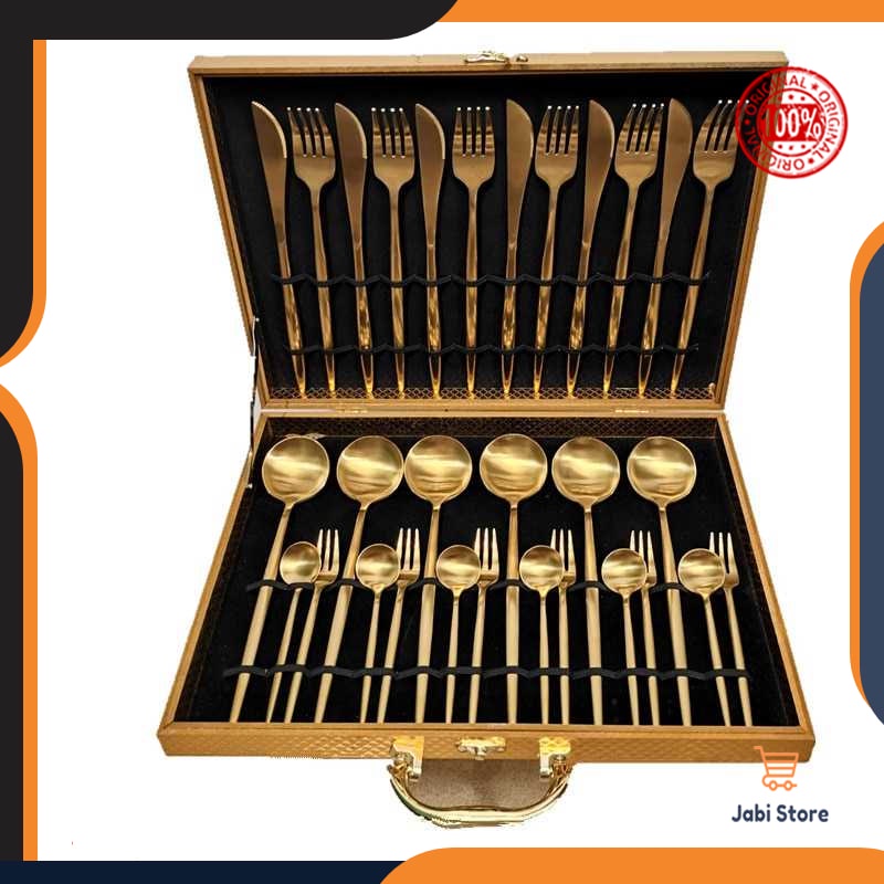 Jual Sovenir Kotak Sendok Garpu Pisau Set Perlengkapan Makan Korea Kubac Cutlery Stainless Tebal ...