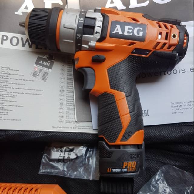 Jual Mesin Bor Baterai Cordless AEG BSB 12C2 ORIGINAL | Shopee Indonesia