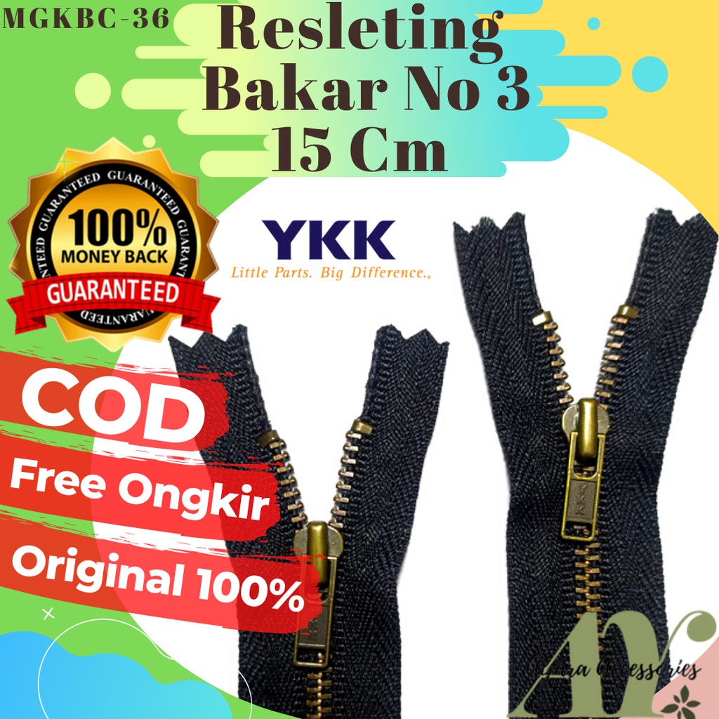 Jual RESLETING ZIPPER SLETING JAKET JEANS LEVIS YKK BESI BAKAR NO 3 15 ...