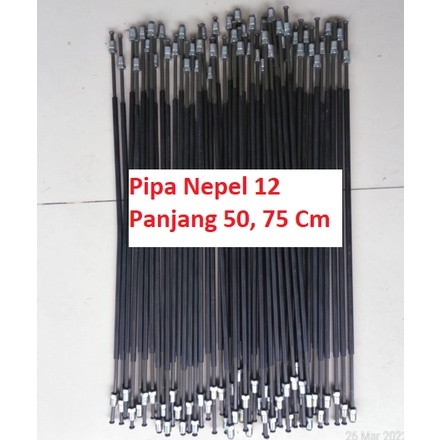 Jual Pipa Nepel 12 slang minyak rem Mobil Panjang 50,75 cm bahan besi ...