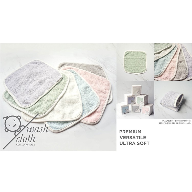 Palmer haus Wash Cloth Isi 4-Wash Lap-WashLap-Sapu Tangan Mandi Anak ...