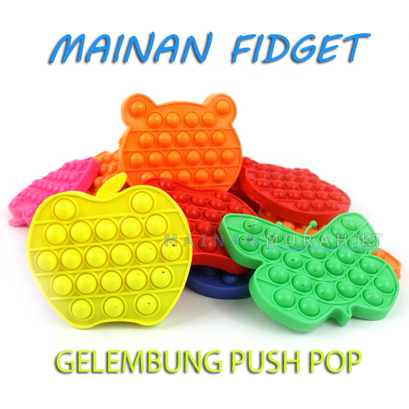 MAINANKEI ANAK POP IT FIDGET PUSH BUBBLE MAINAN PENCETAN VIRAL TIKTOK ...