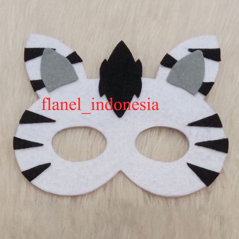 Jual Topeng Hewan Zebra Topeng Bahan Flanel Premium Topeng Binatang ...