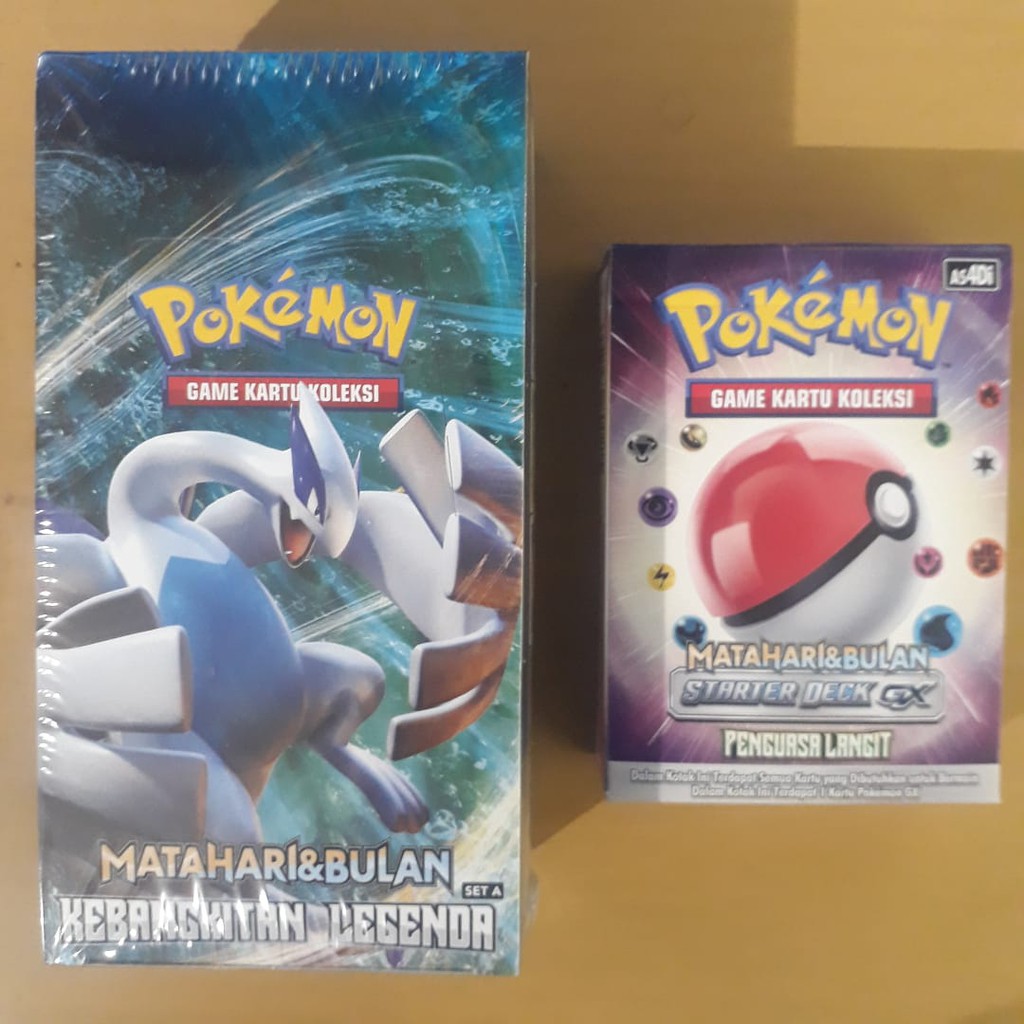 Jual Paket Pokemon TCG Indonesia Kebangkitan Legenda Seri 2 Set A Booster Box As2A dan GX ...