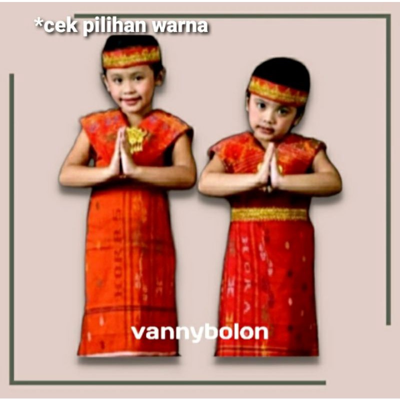 Jual Pakaian Kostum Adat Batak Anak Perempuan Baju Adat Anak Dari Ulos Sadum Batak Toba | Shopee ...