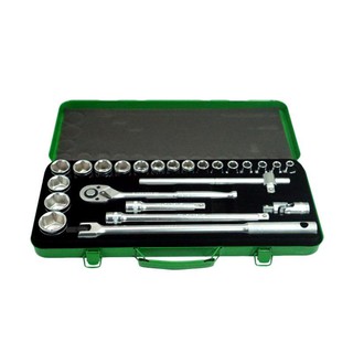 TEKIRO 1/2 INCH SOCKET SET 12 PT 3/8 INCH - 1 1/4 INCH 24 PCS / KUNCI SOCK SET / SOCKET SET ...