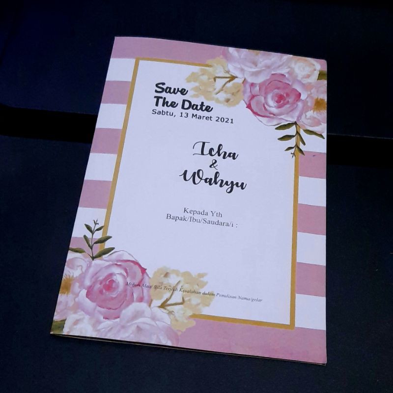 Jual UNDANGAN PERNIKAHAN WARNA PINK AC13 / UNDANGAN PERNIKAHAN MURAH ...