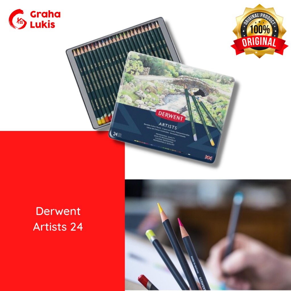 Jual Derwent Artists Pencils Colour set 24 - Pensil Warna | Shopee Indonesia