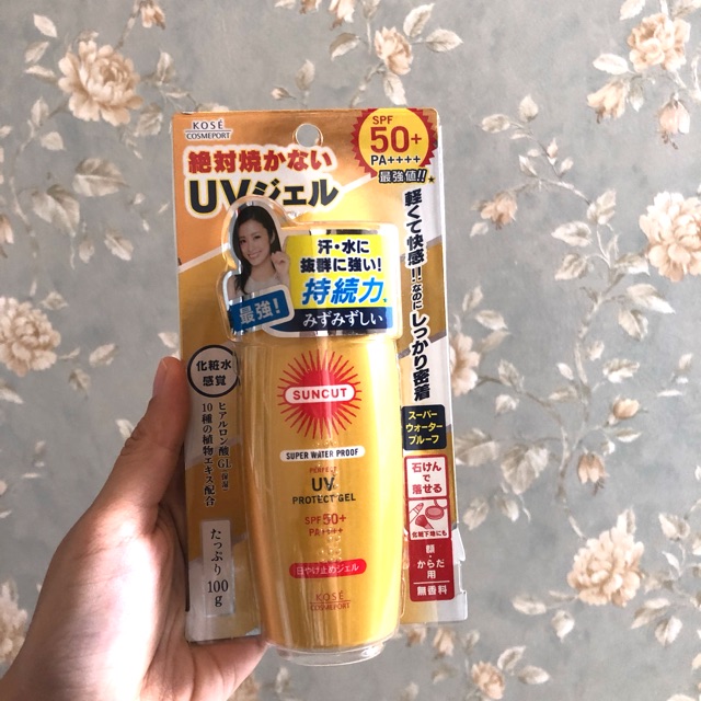 Jual Kose Suncut Super Waterproof UV Sun Gel SPF 50+ PA++++ | Shopee ...