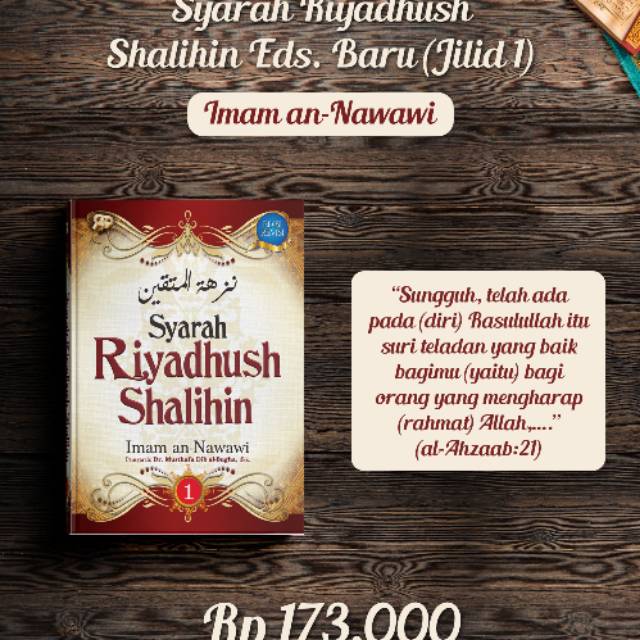Jual Syarah Riyadhus Shalihin Satuan Imam An Nawawi Buku Buku Islam
