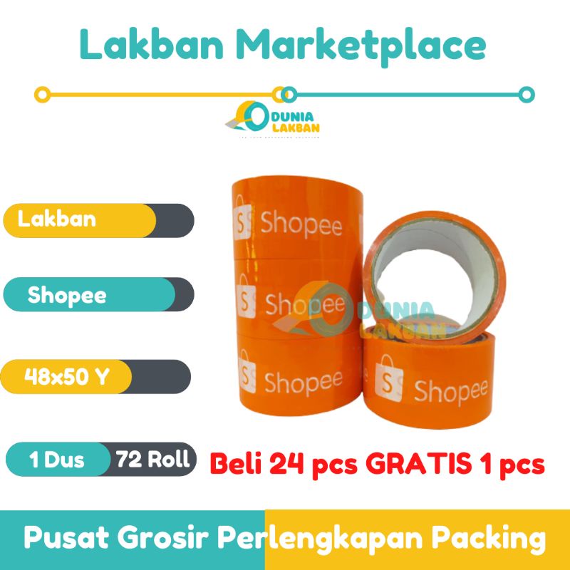 Jual Lakban Shopee 48mm x 50 Yard | Shopee Indonesia