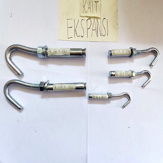 Jual Hook Dynabolt Gantung M12 x 100/ Hook Bolt Sleeve Anchor/ Kait ...