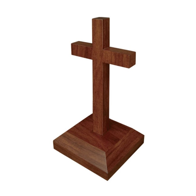 Jual Salib Duduk Kristen Kayu 25cm - Salib Kayu Protestan - Salib ...