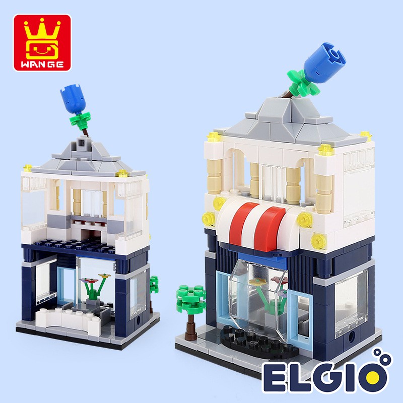 Jual Wange Bricks Street View Model Bricks Architecture Flower Shop ...