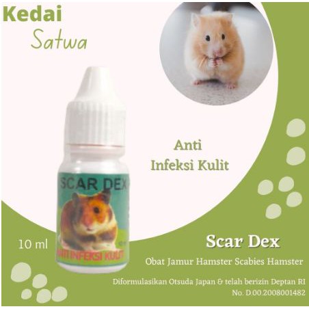 Jual Scar Dex - Obat Jamur Hamster Scabies Hamster Infeksi Kulit ...