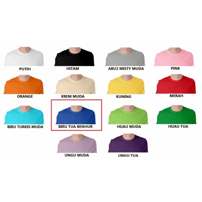 Jual Kaos Polos Biru Benhur | Shopee Indonesia Jual Kaos Polos Biru Benhur | Shopee Indonesia